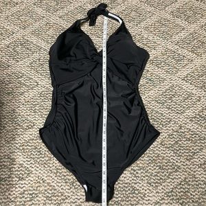 Swim | Simple Black Halter Top Swim Suit Medium | Poshmark